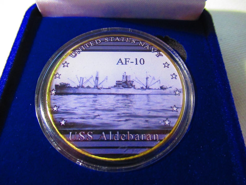 U S NAVY - USS Aldebaran (AF-10) Challenge Coin - Etsy