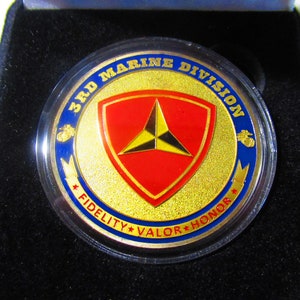 U S Marine Corps - 3rd MARINE DIVISION Challenge Coin - Etsy