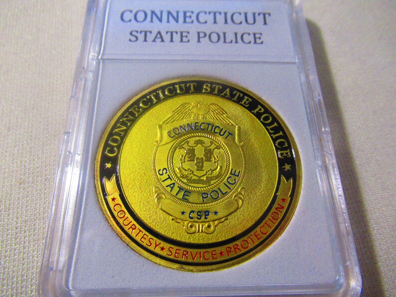 CONNECTICUT STATE POLICE Challenge Coin | Etsy