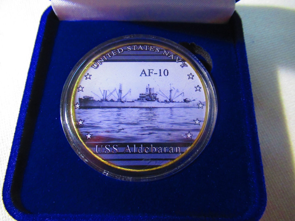 U S NAVY - USS Aldebaran (AF-10) Challenge Coin - Etsy