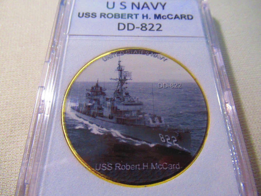 U S NAVY USS Robert H. Mccard DD-822 Challenge Coin - Etsy