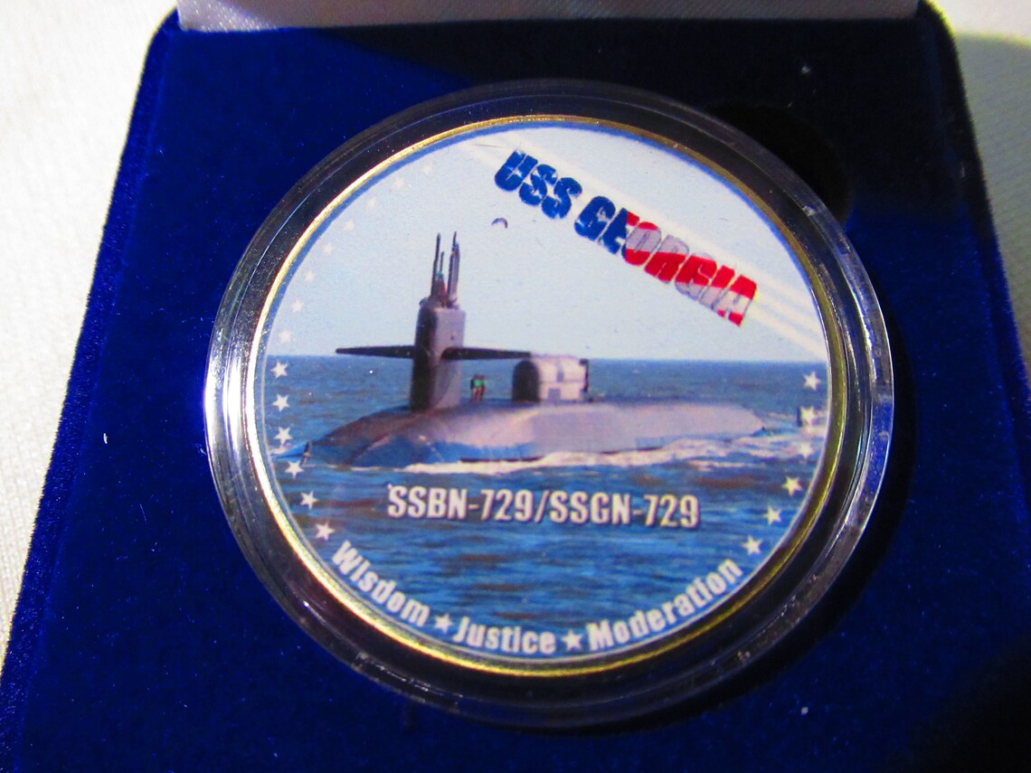 U S Navy Submarine- USS GEORGIA / SSBN-729 Challenge Coin - Etsy