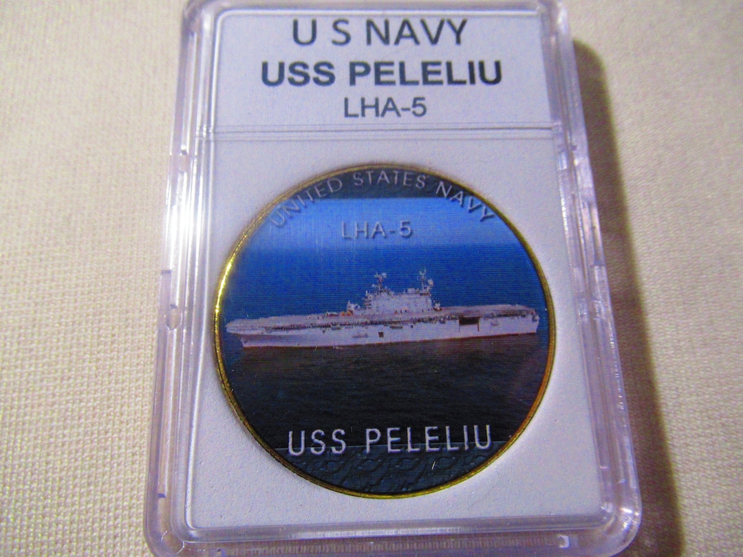 U S Navy - USS PELELIU (LHA-5) Challenge Coin - Etsy