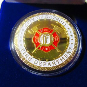 DETROIT Fire Dept. Challenge Coin - Etsy