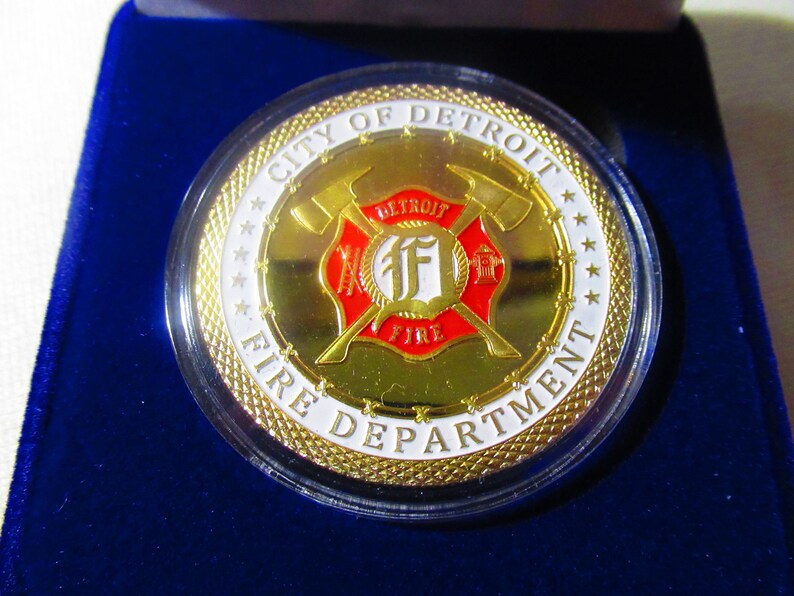DETROIT Fire Dept. Challenge Coin - Etsy