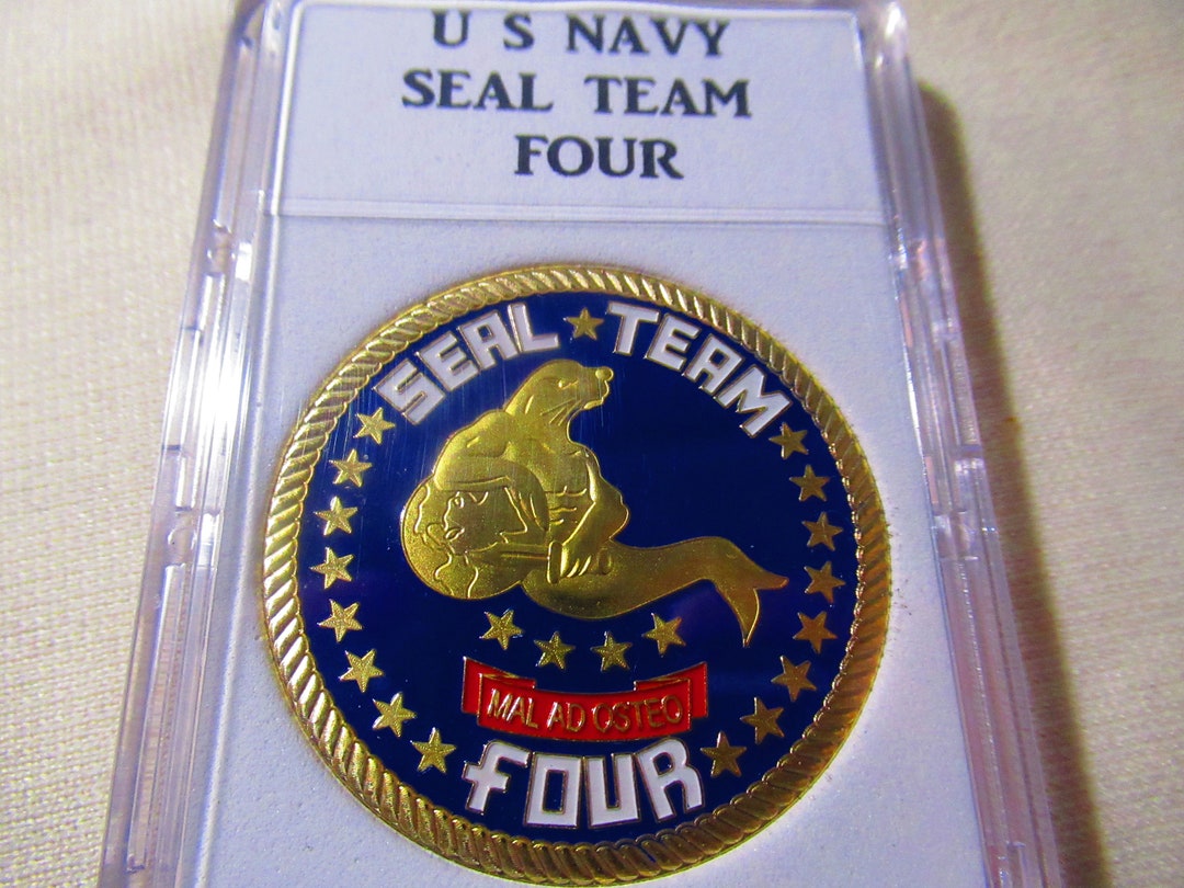 U S Navy SEAL TEAM FOUR Challenge Coin - Etsy