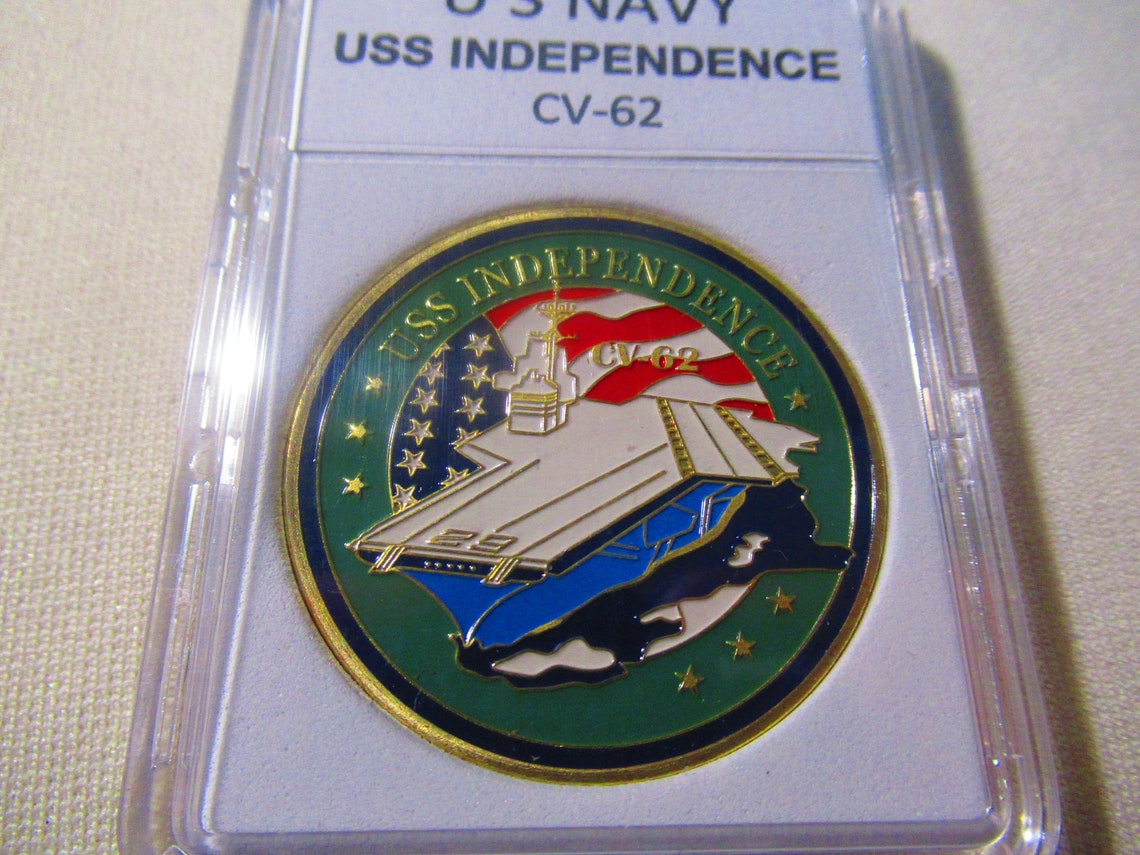 U S Navy - USS INDEPENDENCE CV-62 Challenge Coin - Etsy