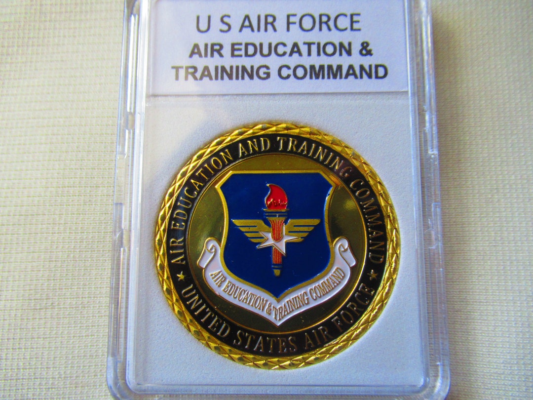 U S AIR FORCE Air Education & Training Command Challenge Coin - Etsy