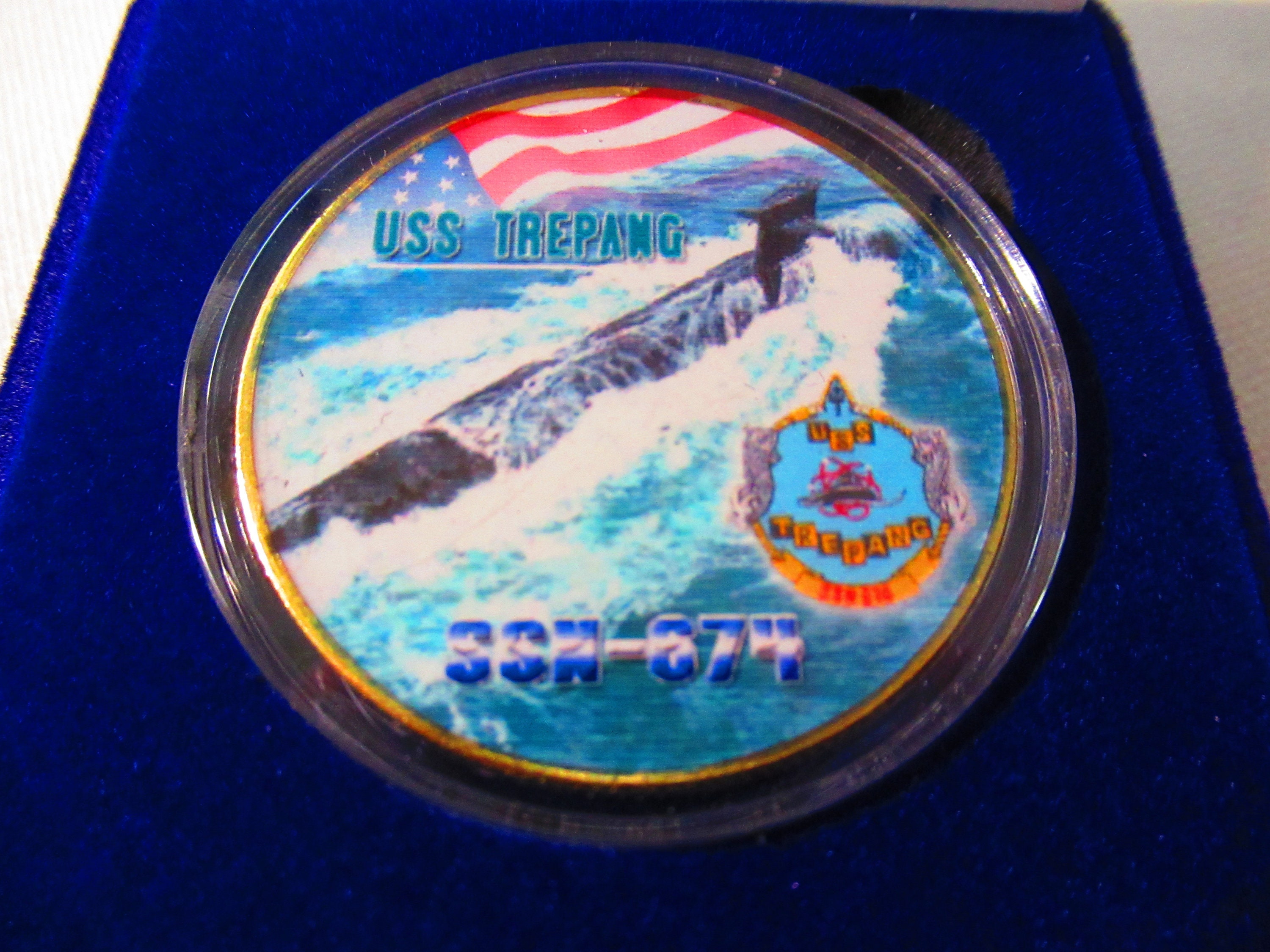 U S Navy Submarine USS TREPANG / SSN-674 Challenge Coin | Etsy