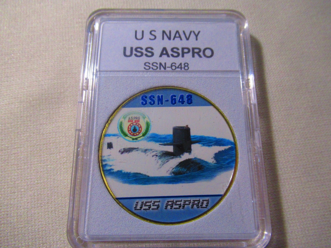 U S Navy Submarine- USS ASPRO / SSN-648 Challenge Coin - Etsy