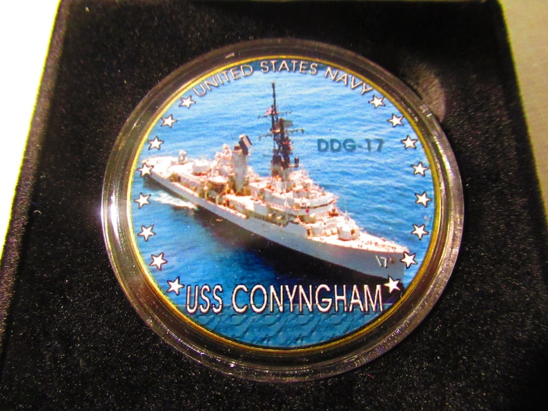 U S Navy USS CONYNGHAM DDG-17 Challenge Coin - Etsy