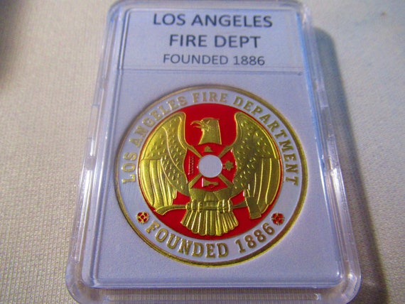 CITY of LOS ANGELES Fire Dept. Challenge Coin - Etsy