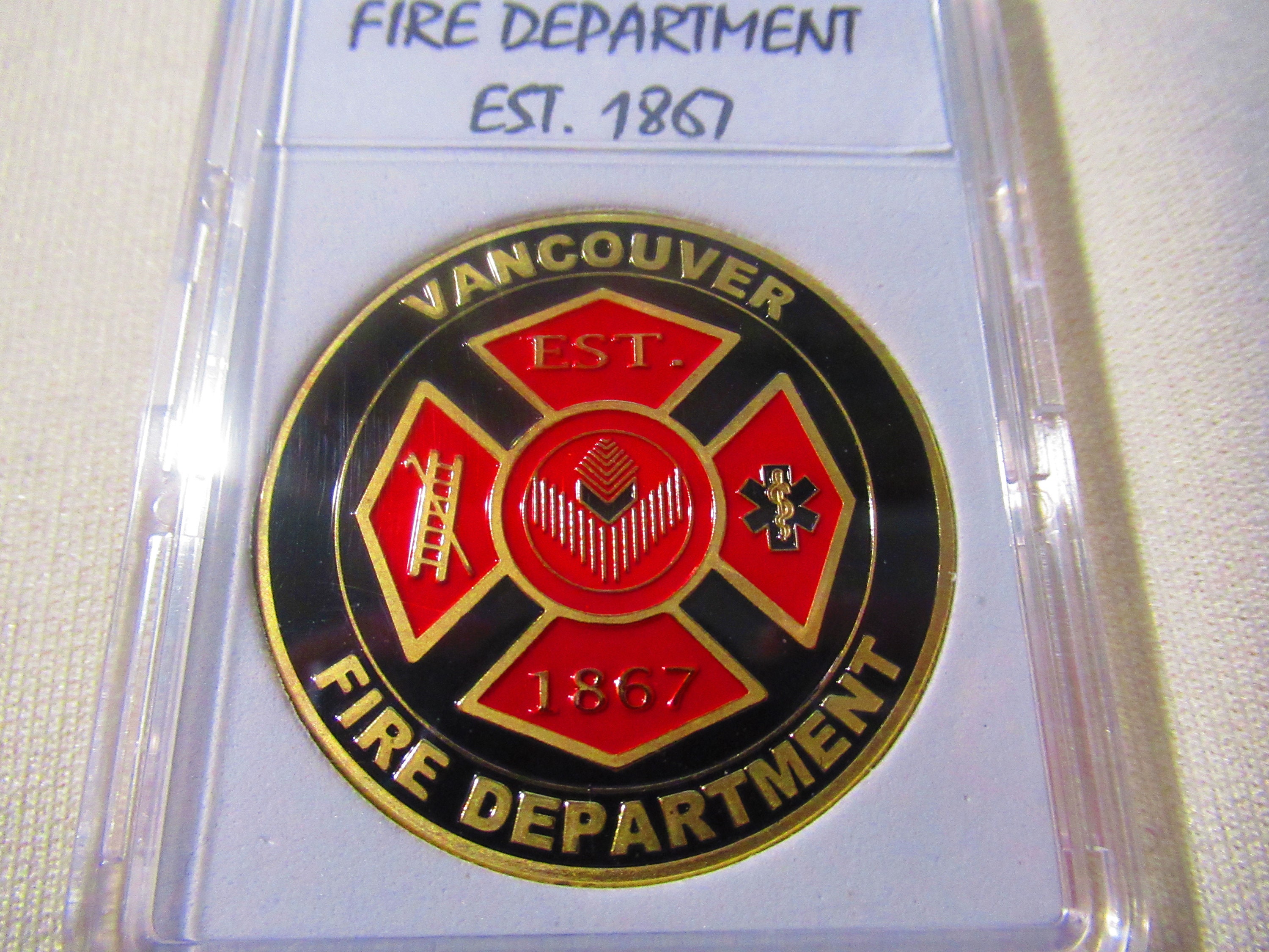 VANCOUVER FIRE DEPT. Challenge Coin - Etsy