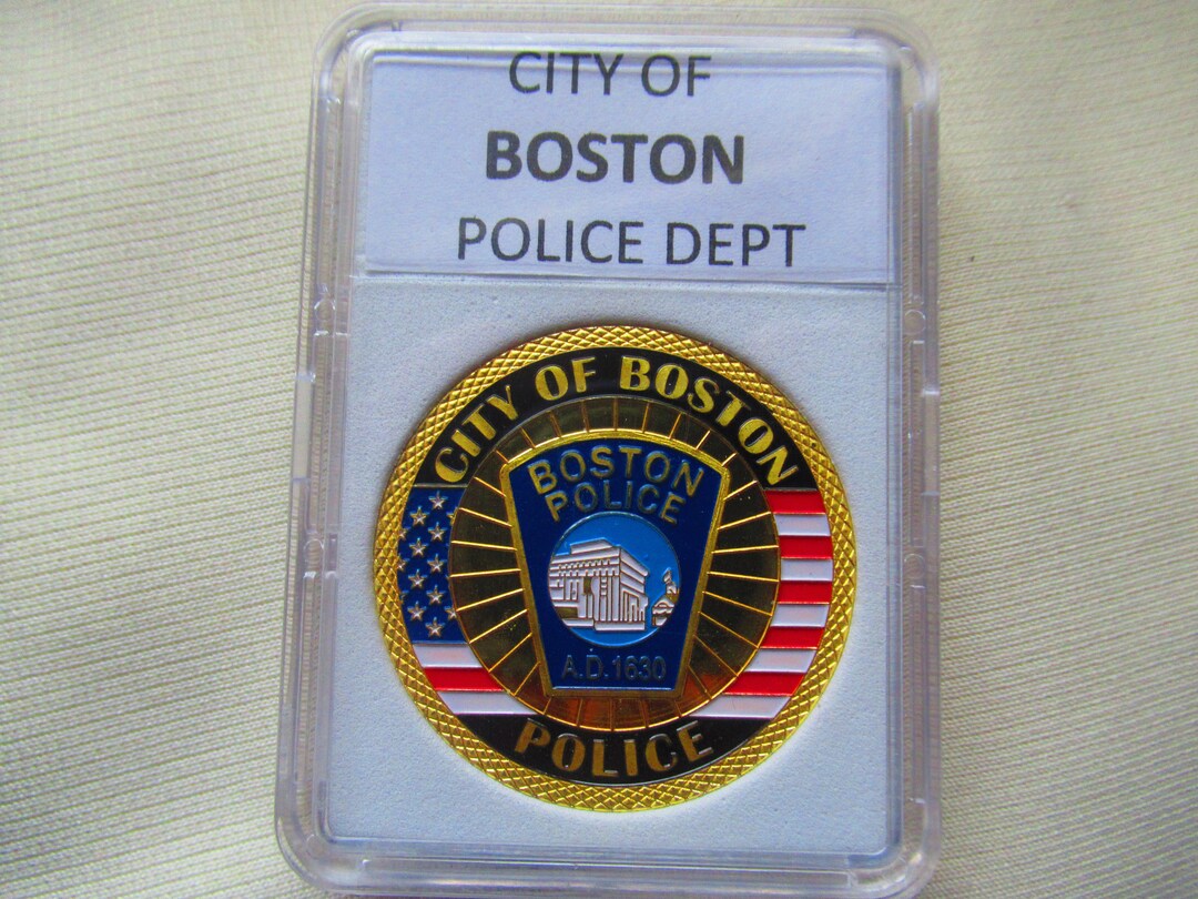 City of BOSTON POLICE DEPT Challenge Coin - Etsy