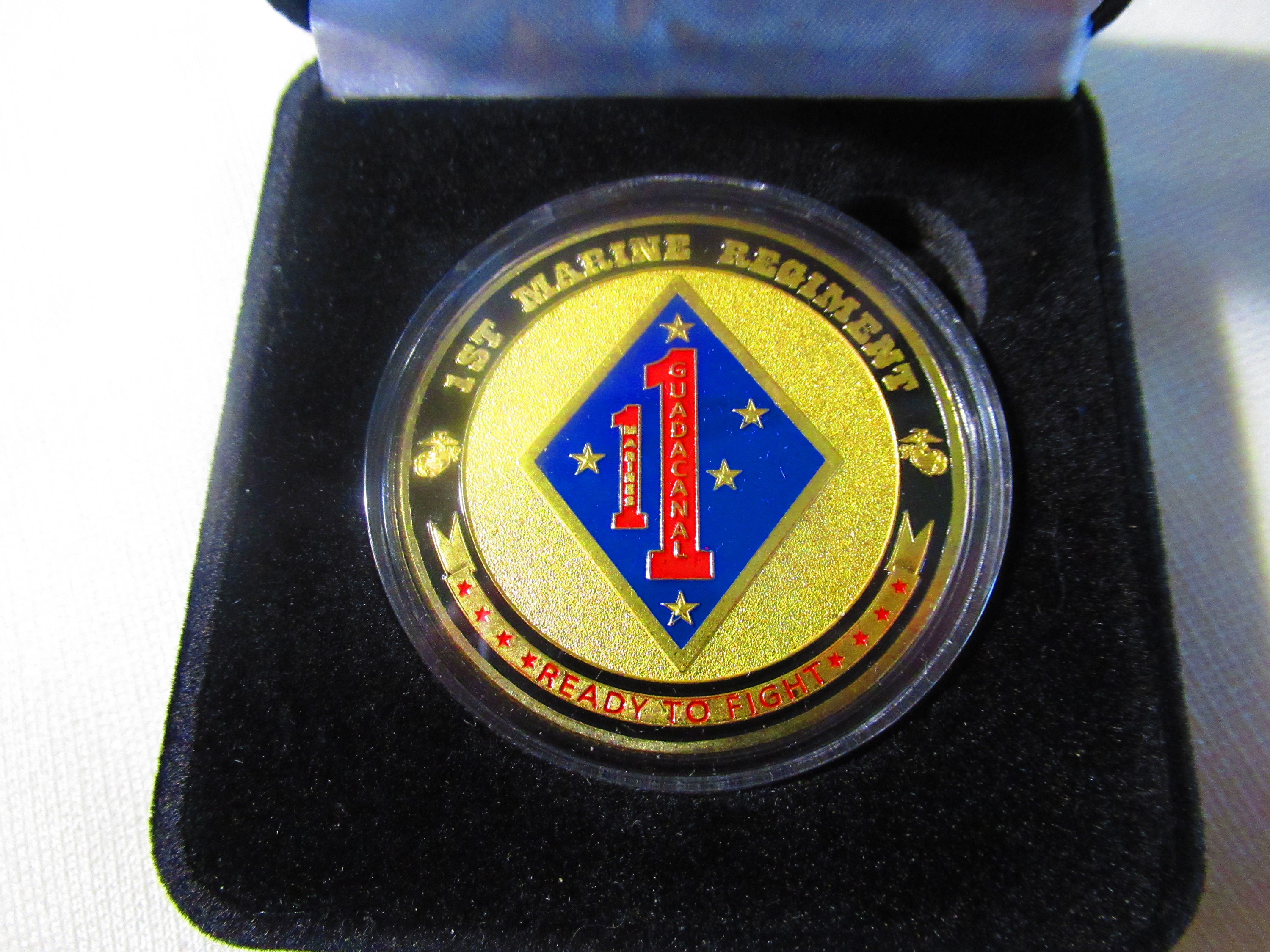 U S Marine Corps - 1st MARINE REGIMENT Challenge Coin - Etsy