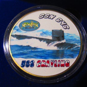 U S Navy Submarine- USS GRAYLING / SSN-646 Challenge Coin - Etsy