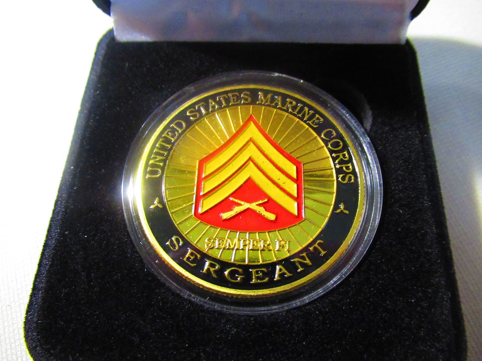 US Marine Corps SERGEANT Challenge Coin | Etsy