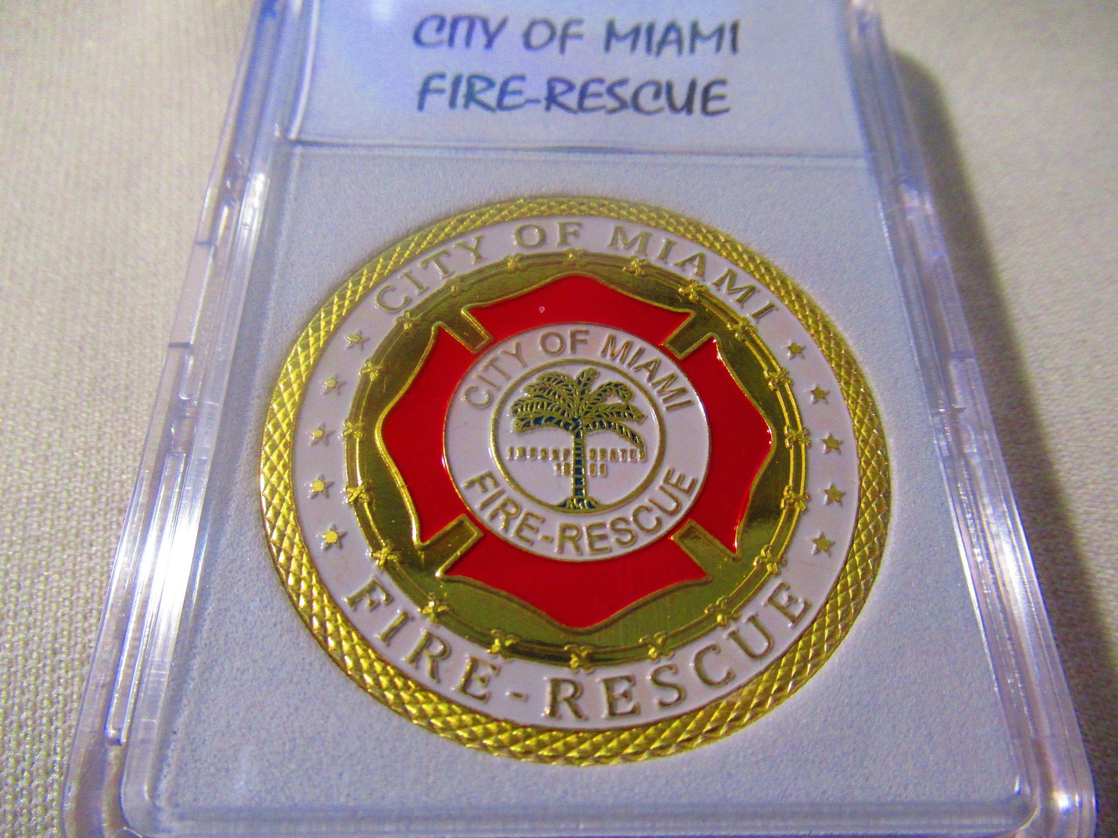 MIAMI FIRE RESCUE Challenge Coin - Etsy