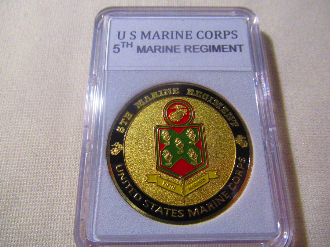 U S Marine Corps - 5th MARINE REGIMENT Challenge Coin - Etsy