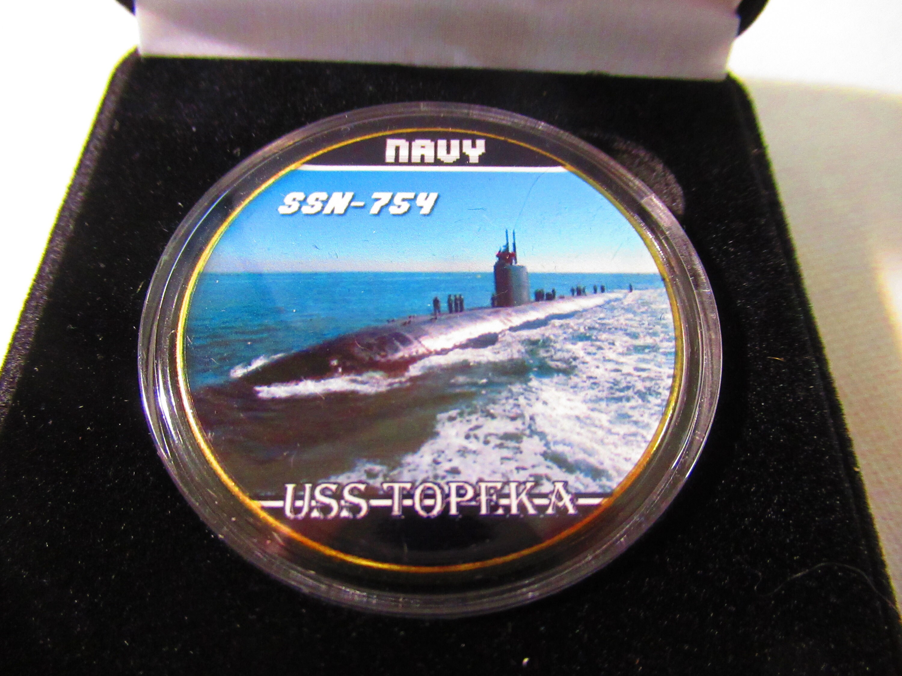 U S Navy Submarine USS TOPEKA / SSN-754 Challenge Coin | Etsy