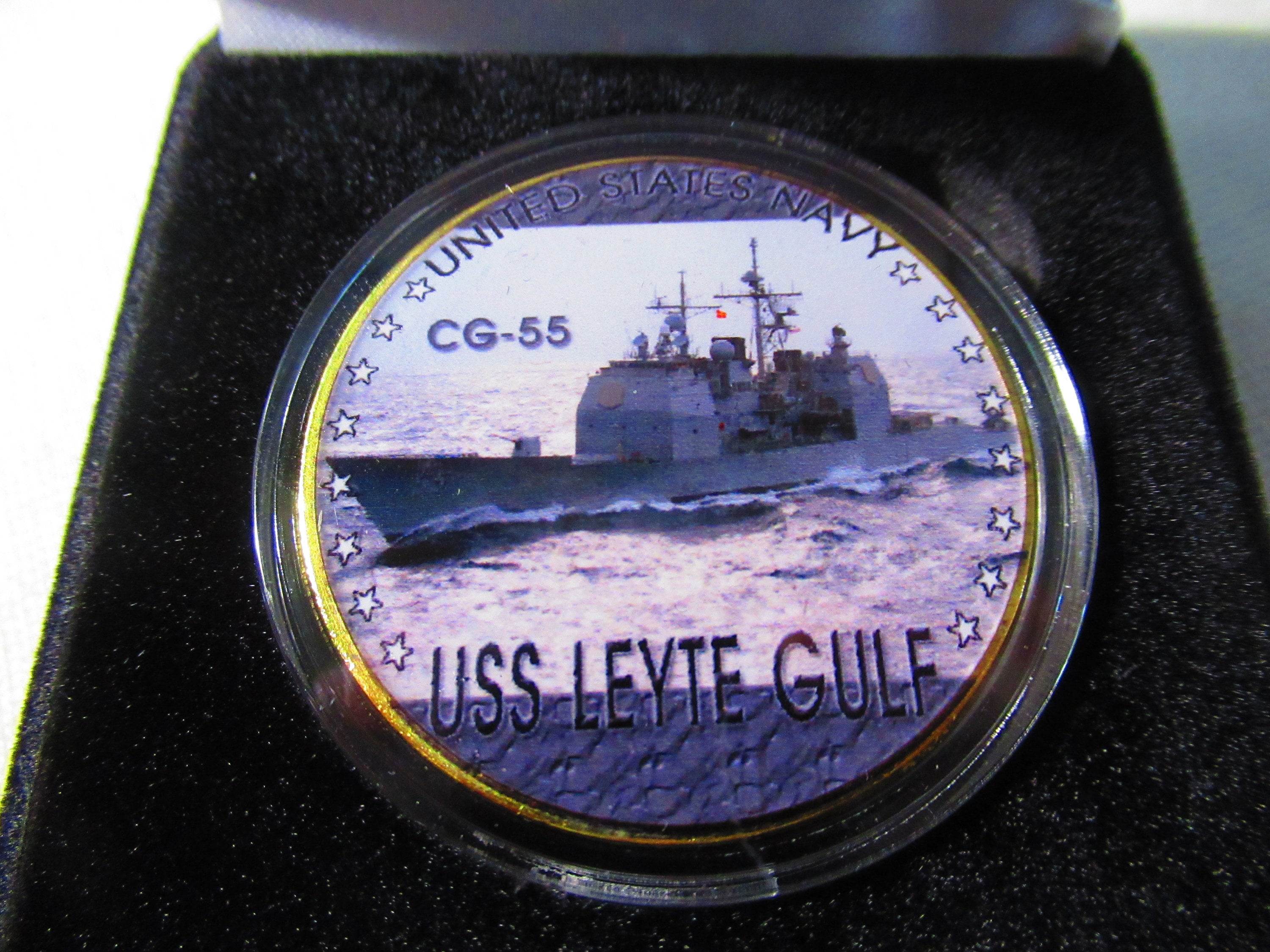 U S Navy - USS Leyte Gulf / CG-55 Challenge Coin - Etsy