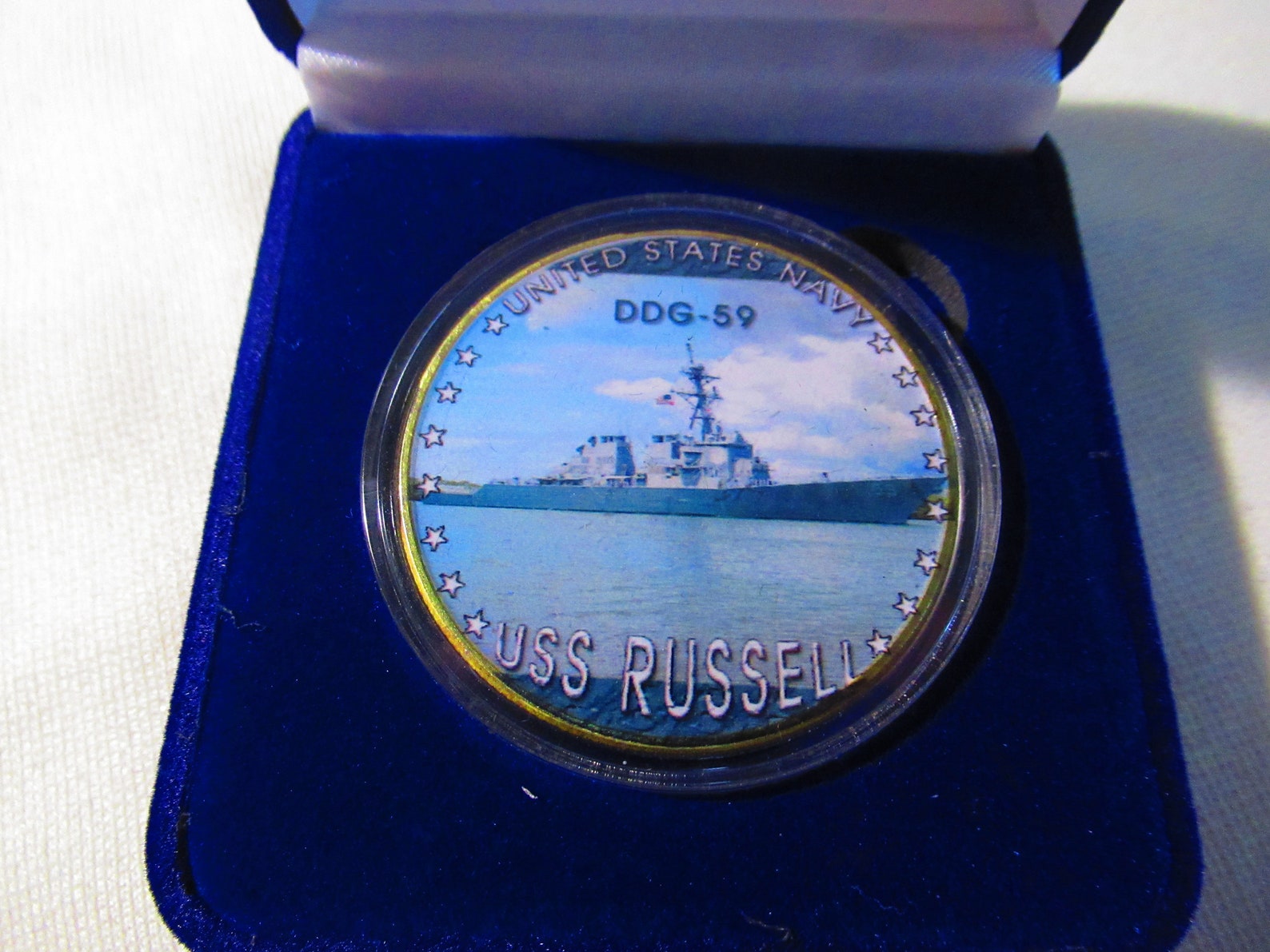 U S Navy USS RUSSELL DDG-59 Challenge Coin - Etsy