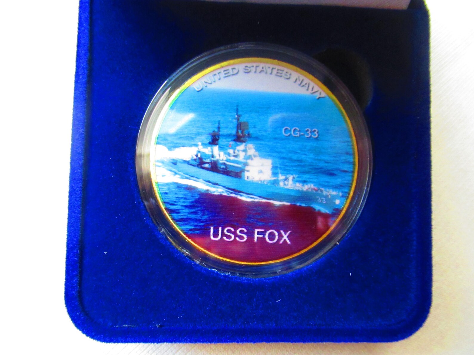 U S Navy - USS FOX CG-33 Challenge Coin - Etsy