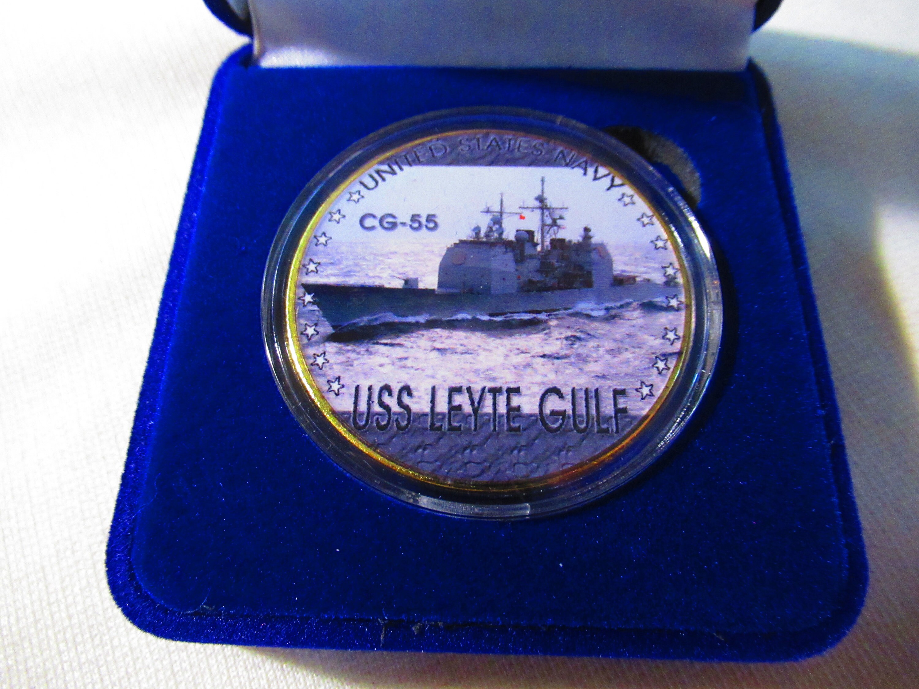 U S Navy - USS Leyte Gulf / CG-55 Challenge Coin - Etsy