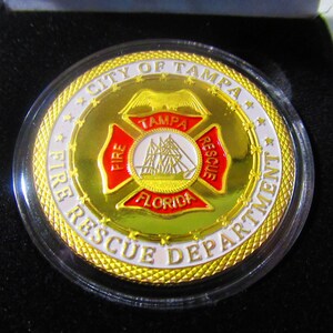 TAMPA FIRE-RESCUE Dept Challenge Coin - Etsy