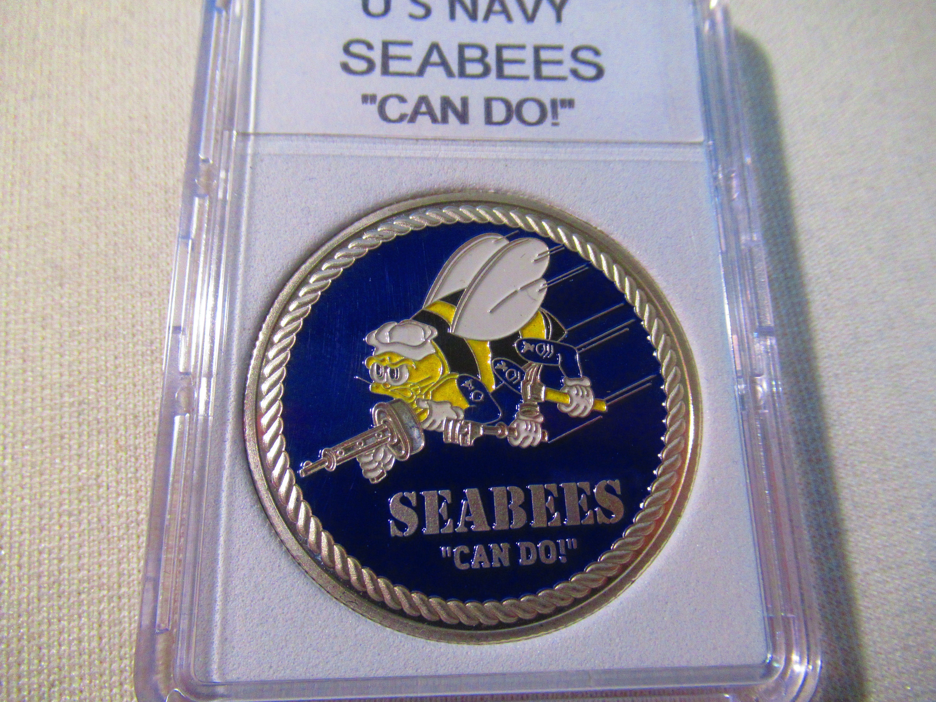 U S Navy SEABEES "can Do!" Challenge Coin - Etsy