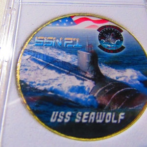 U S Navy Submarine- USS SEAWOLF / SSN-21 Challenge Coin - Etsy
