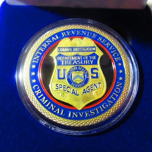 Internal Revenue Service / Criminal Investigation (IRS) Challenge Coin ...