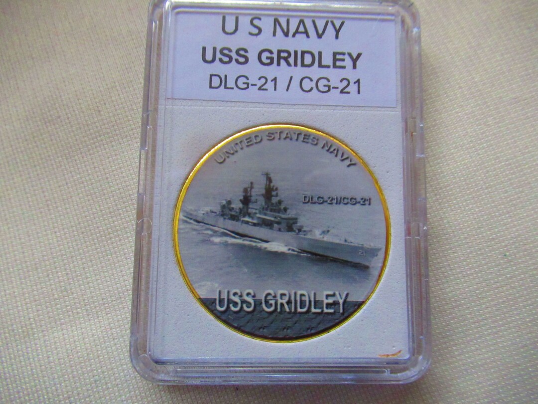 U S Navy - USS Gridley (DLG-21/ CG-21) Challenge Coin - Etsy