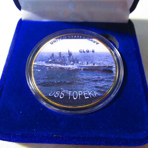 U S Navy - USS TOPEKA CLG-8 Challenge Coin - Etsy