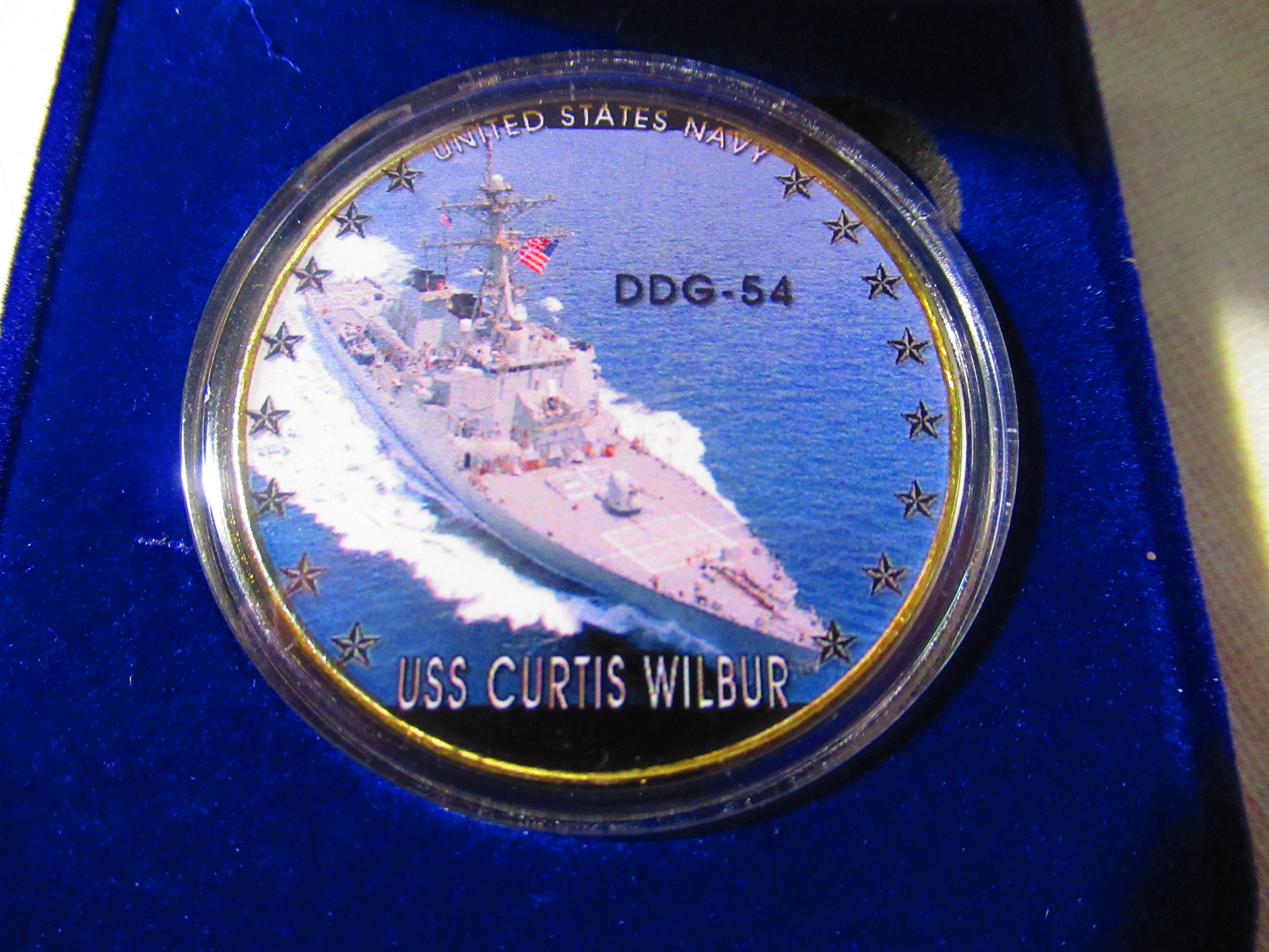 U S Navy - USS Curtis Wilbur (DDG-54) Challenge Coin - Etsy