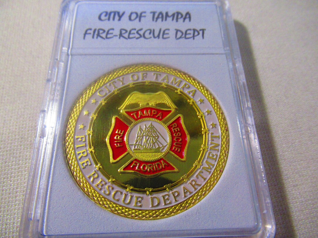 TAMPA FIRE-RESCUE Dept Challenge Coin - Etsy