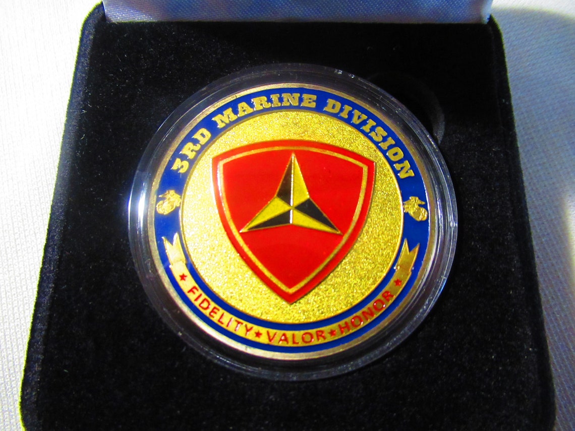 U S Marine Corps 3rd MARINE DIVISION Challenge Coin | Etsy