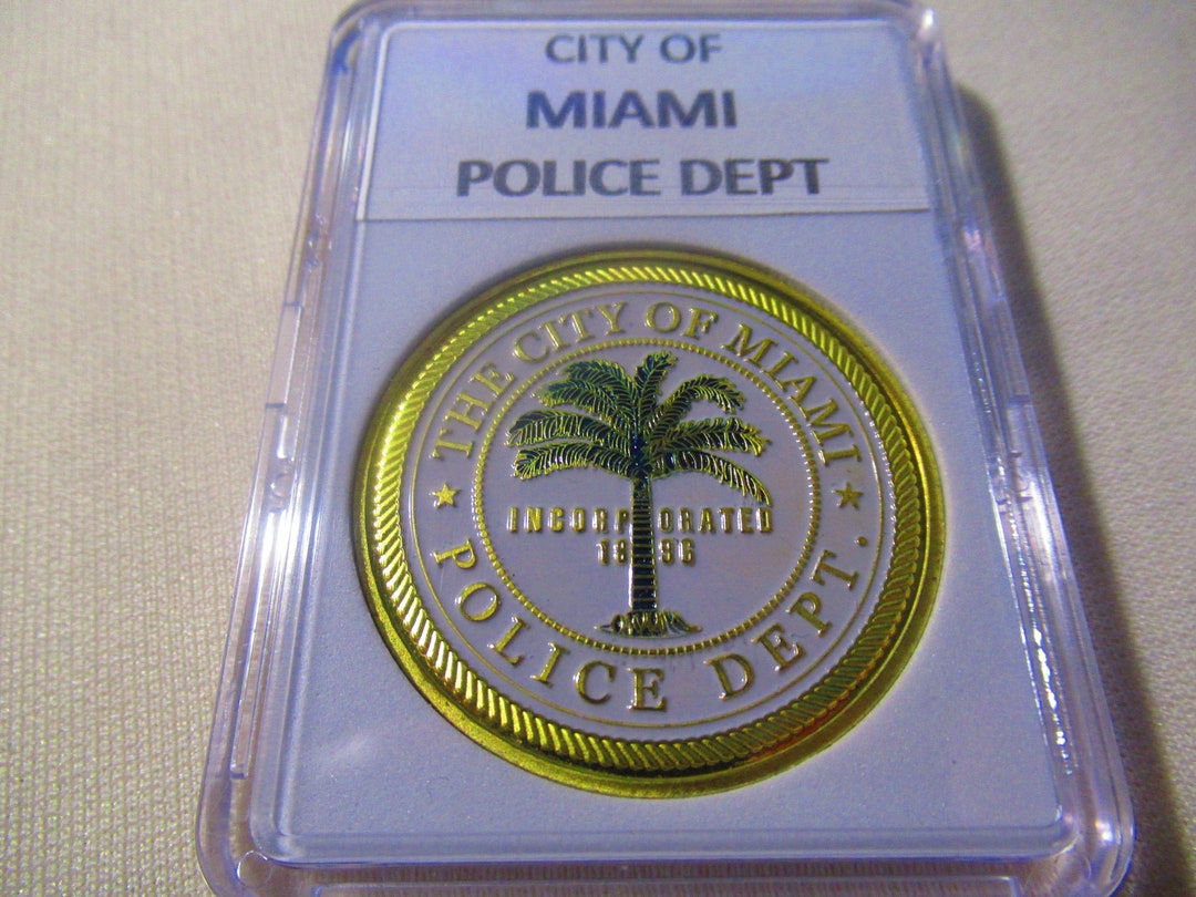 CITY OF MIAMI Police Dept. Challenge Coin - Etsy