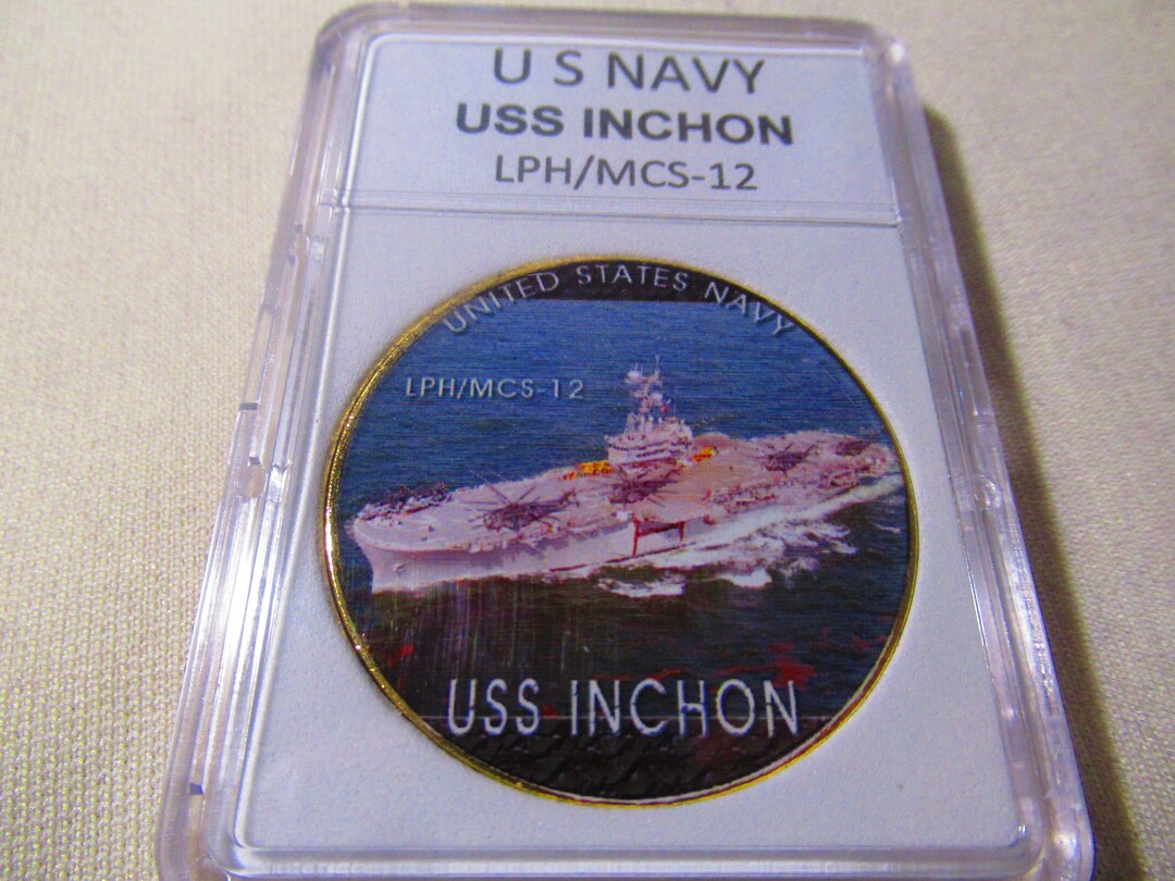 U S Navy - USS Inchon (LPH/MCS-12) Challenge Coin - Etsy