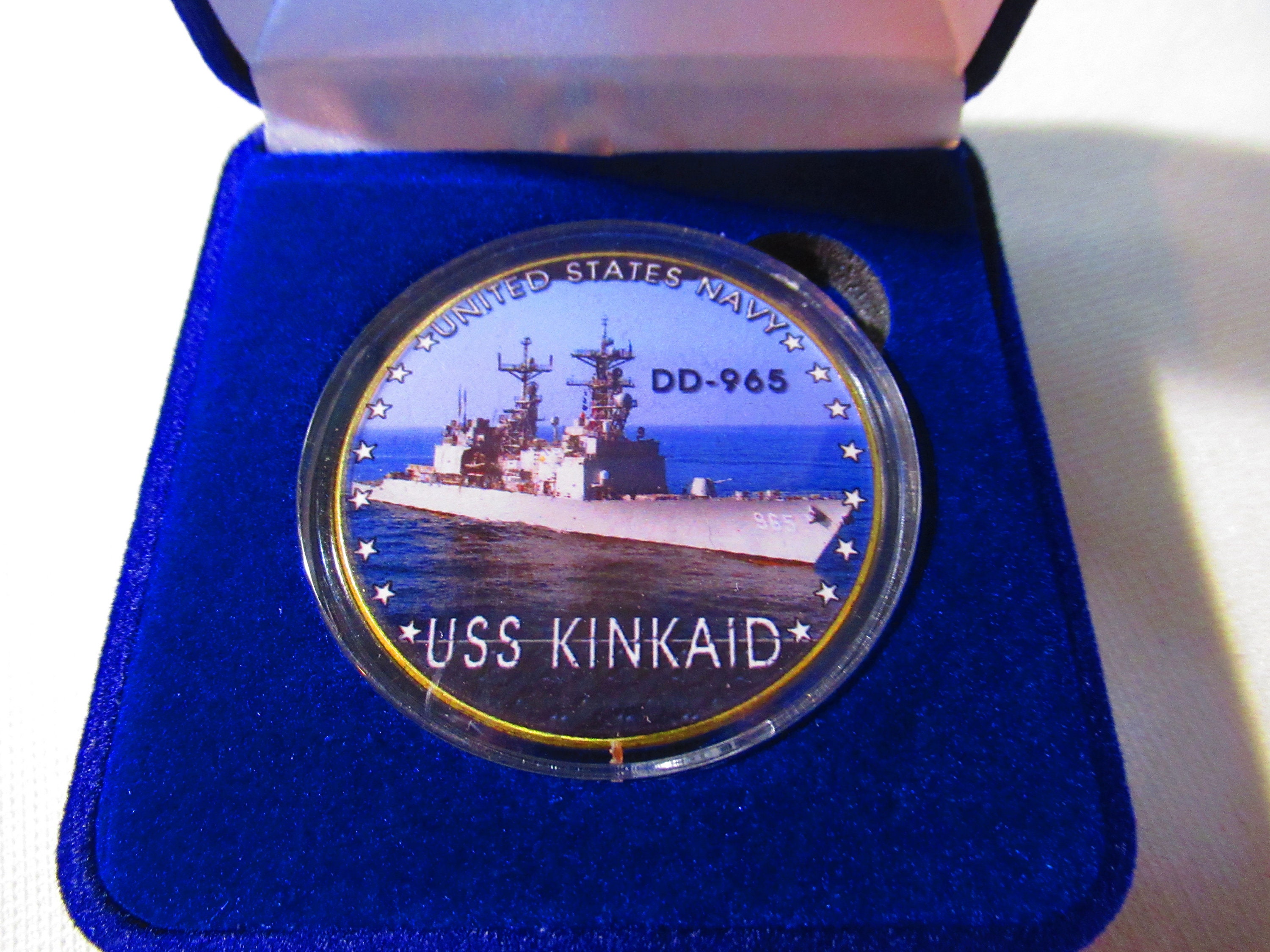 U S NAVY USS Kinkaid DD-965 Challenge Coin | Etsy