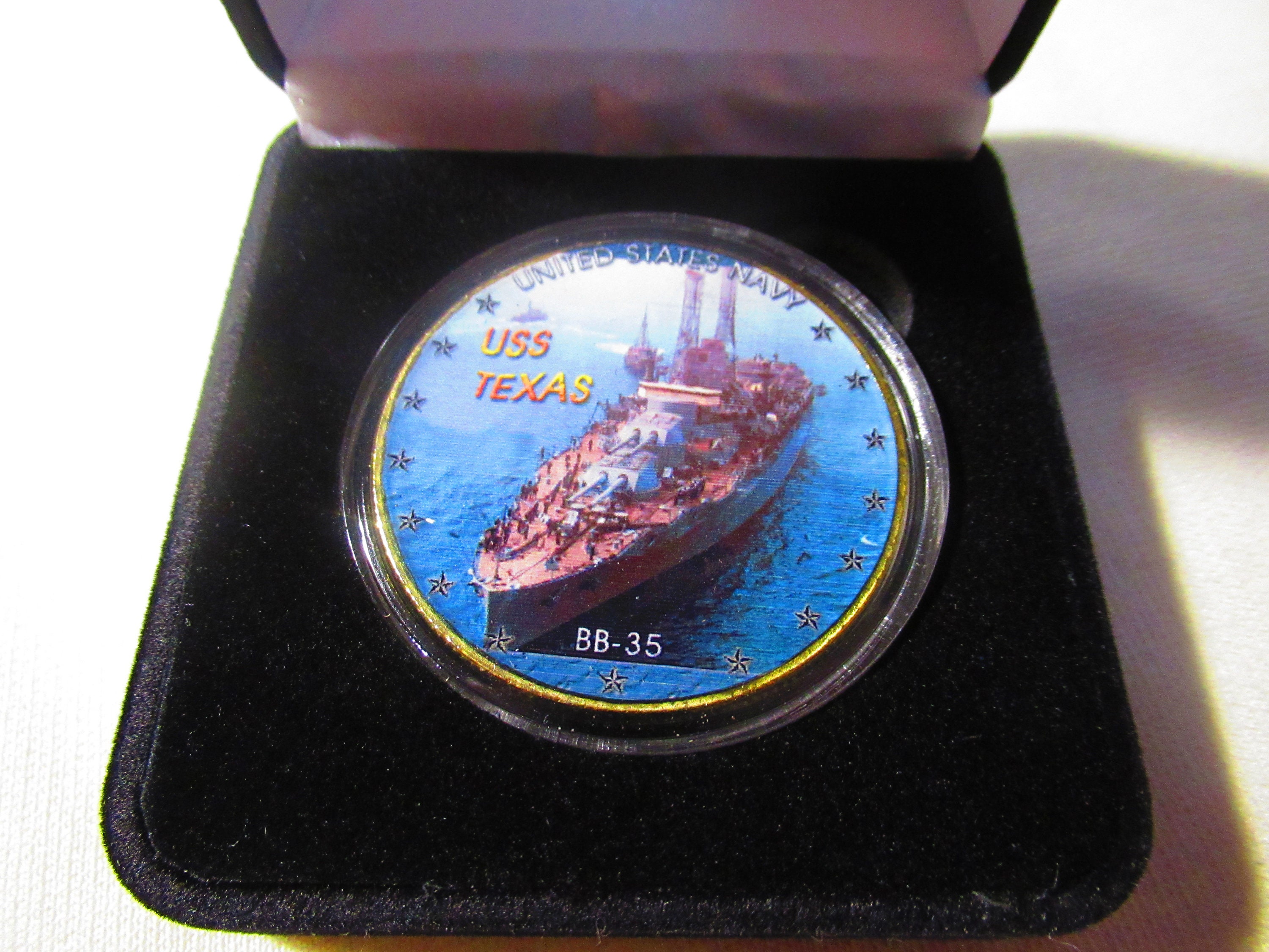 U S Navy USS TEXAS / BB-35 Challenge Coin | Etsy