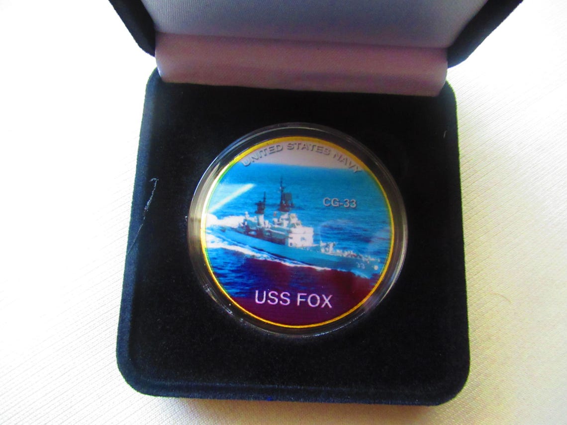 U S Navy - USS FOX CG-33 Challenge Coin - Etsy