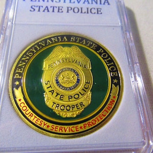 PENNSYLVANIA STATE POLICE Challenge Coin - Etsy