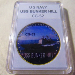U S Navy - USS Bunker Hill - CG-52 Challenge Coin - Etsy