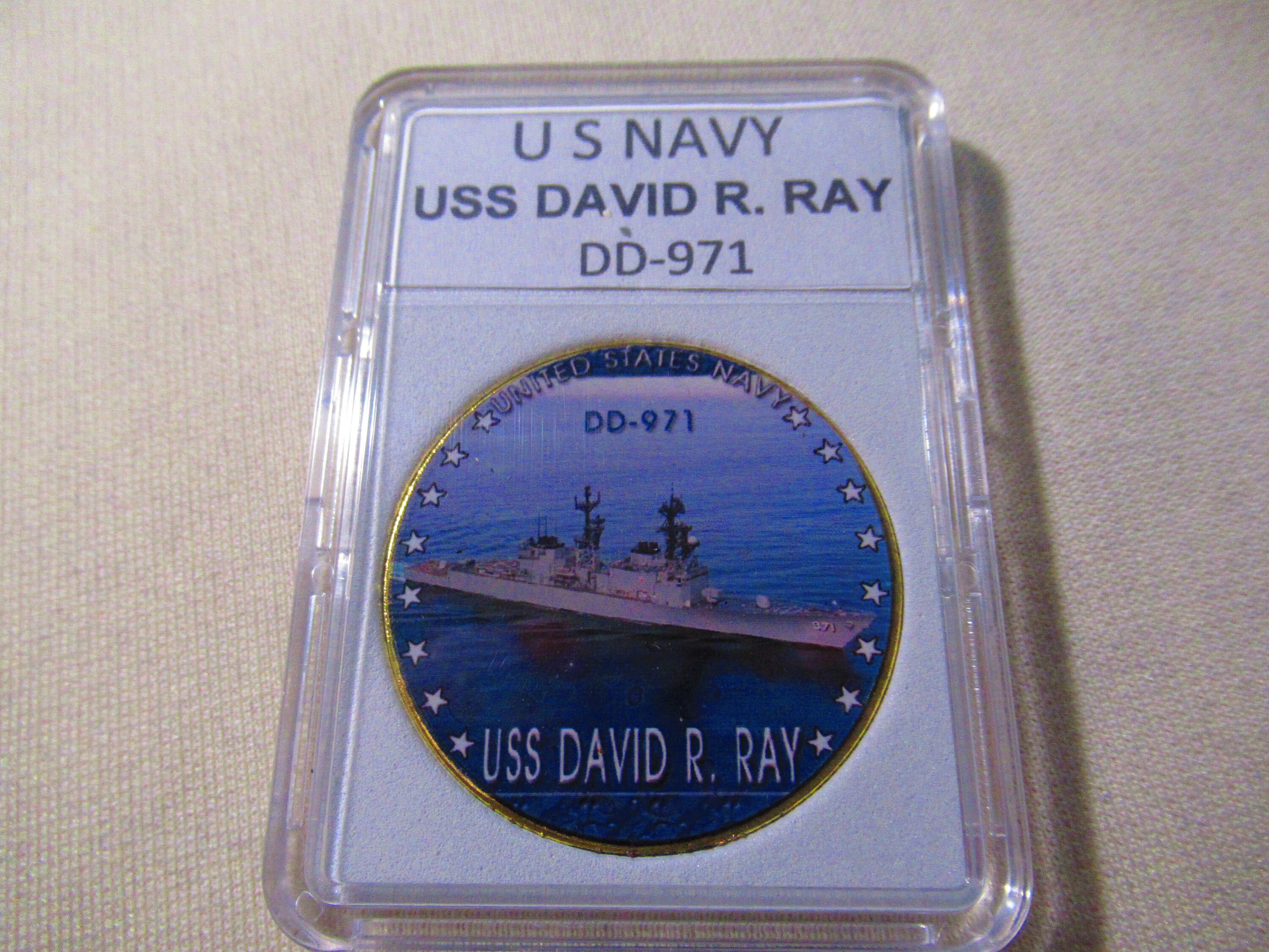 U S Navy USS David R. Ray DD-971 Challenge Coin | Etsy