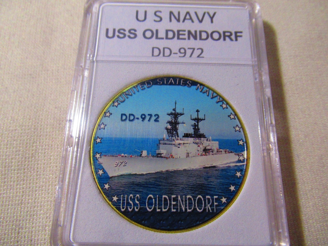 U S Navy - USS OLDENDORF (DD-972) Challenge Coin - Etsy