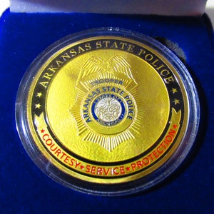 ARKANSAS STATE POLICE Challenge Coin - Etsy