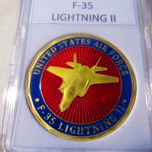 U S AIR FORCE F-35 Lightning II Challenge Coin - Etsy