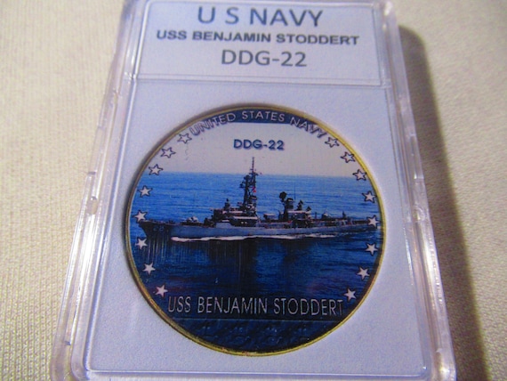 U S Navy USS Benjamin Stoddert DDG-22 Challenge Coin | Etsy