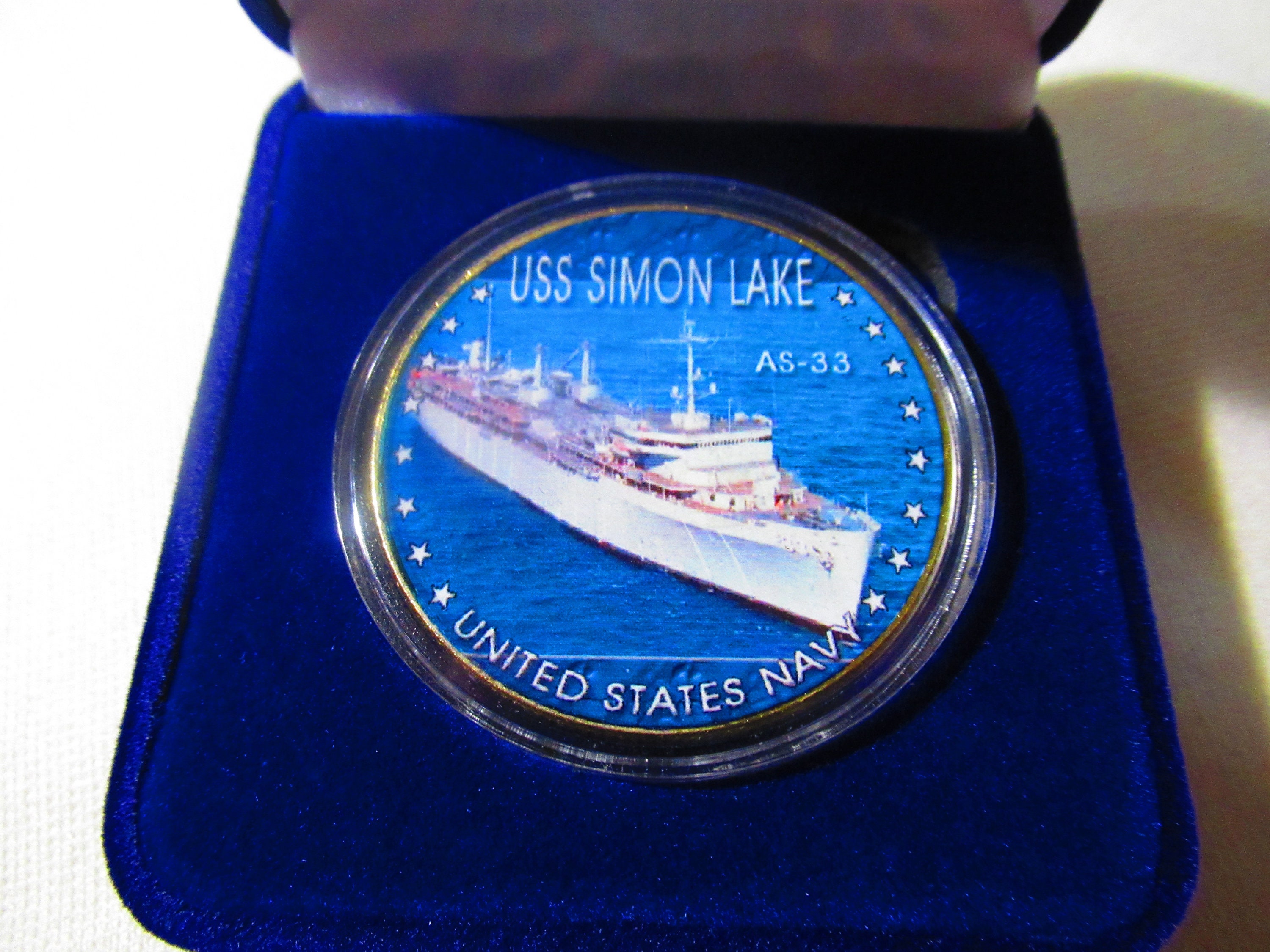 U S Navy - USS Simon Lake / AS-33 Challenge Coin - Etsy